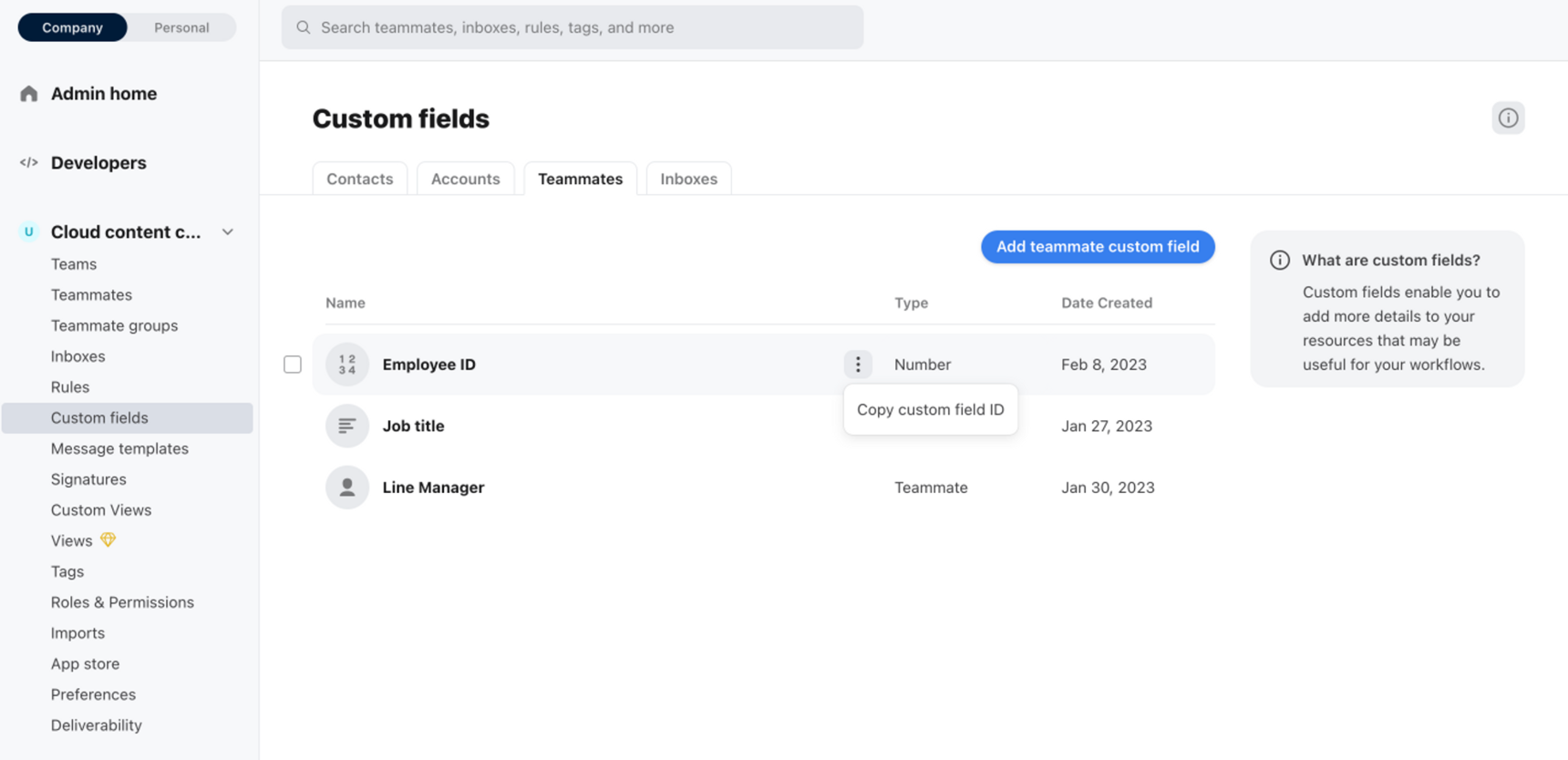 Sync custom fields from Okta