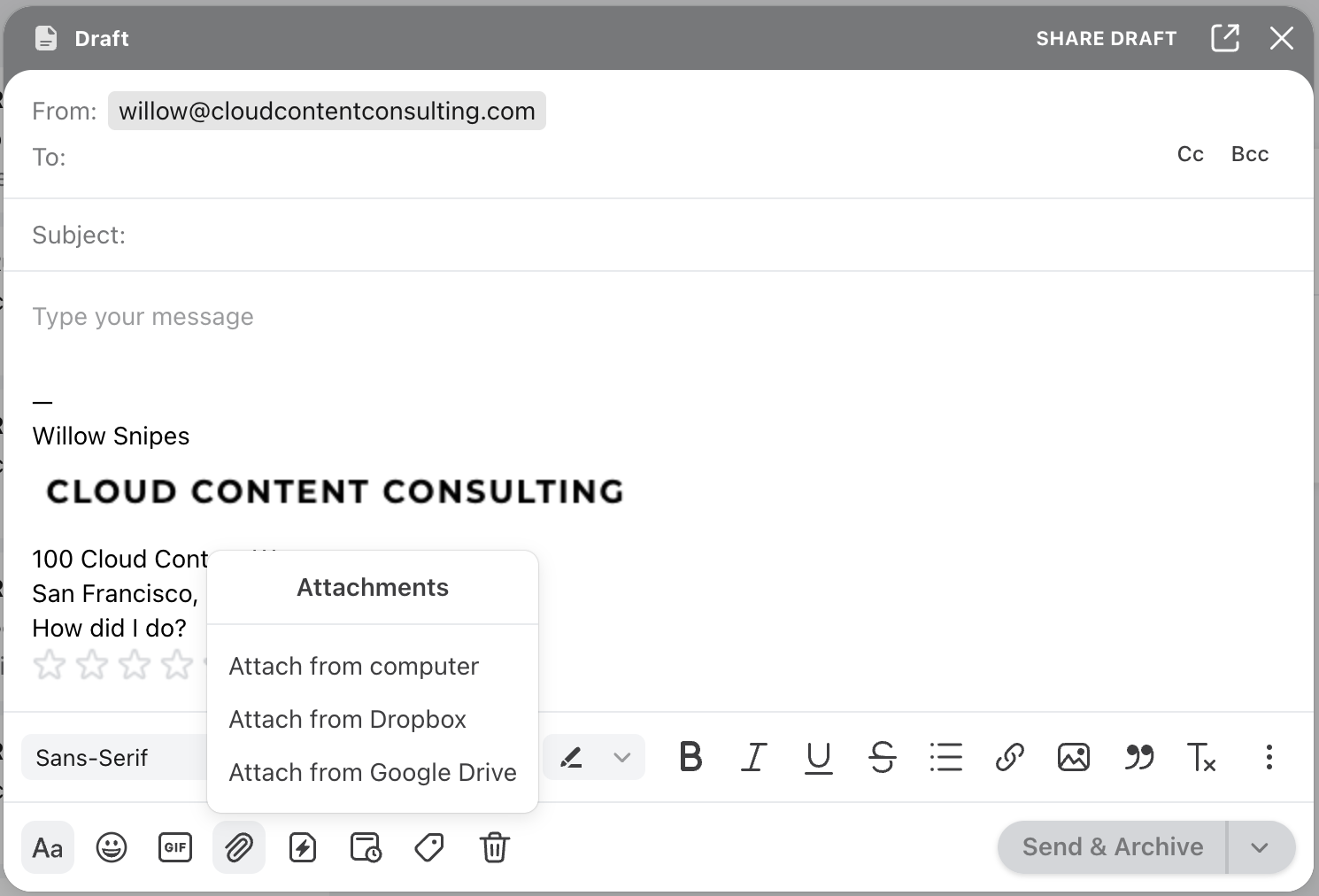How to compose, send, and customize messages