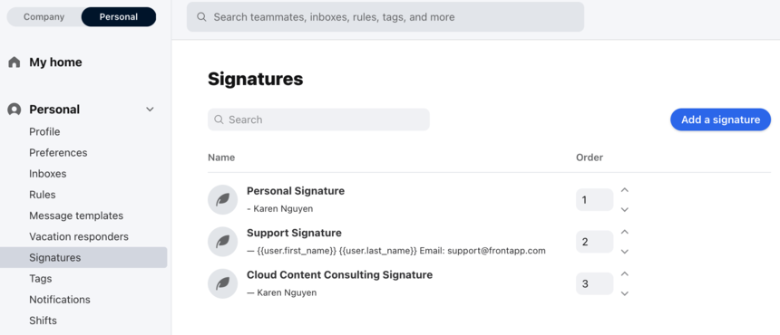 How to style and add images to your signature