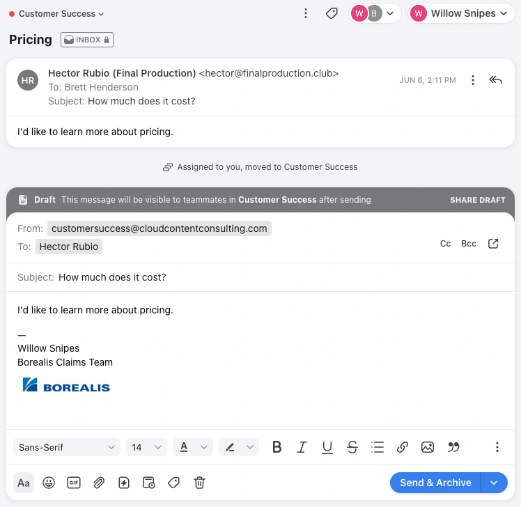 How to reply to, forward, and resend an email