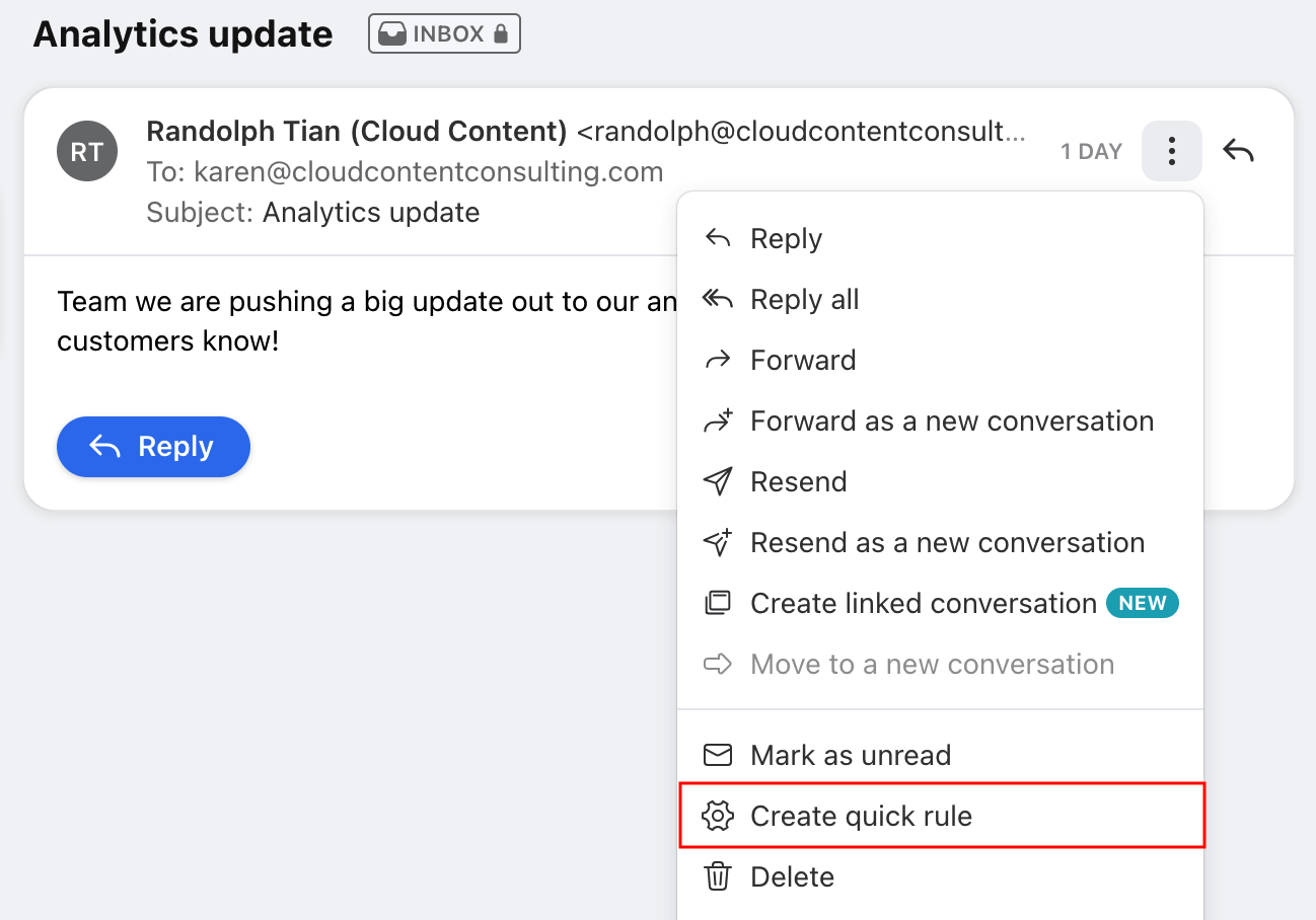 How to create a rule from scratch