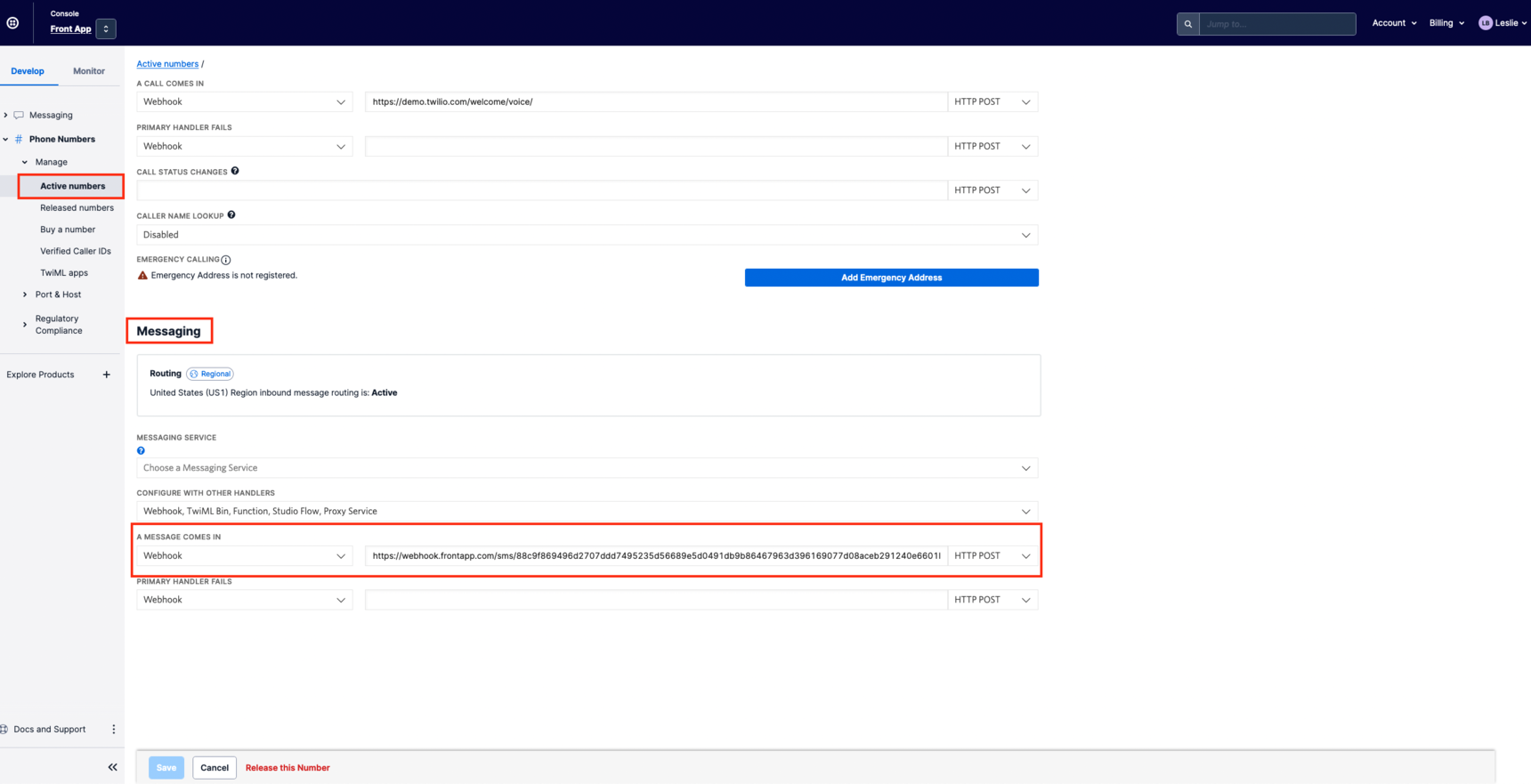 How to set up a Twilio WhatsApp inbox in Front