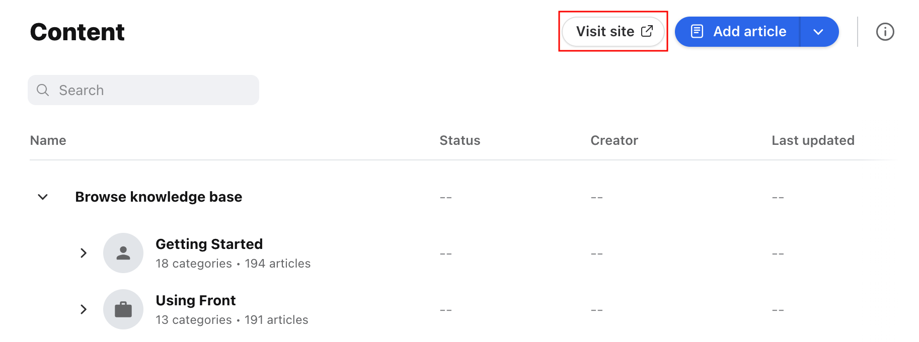 [Customer Beta] Getting started with Knowledge Base