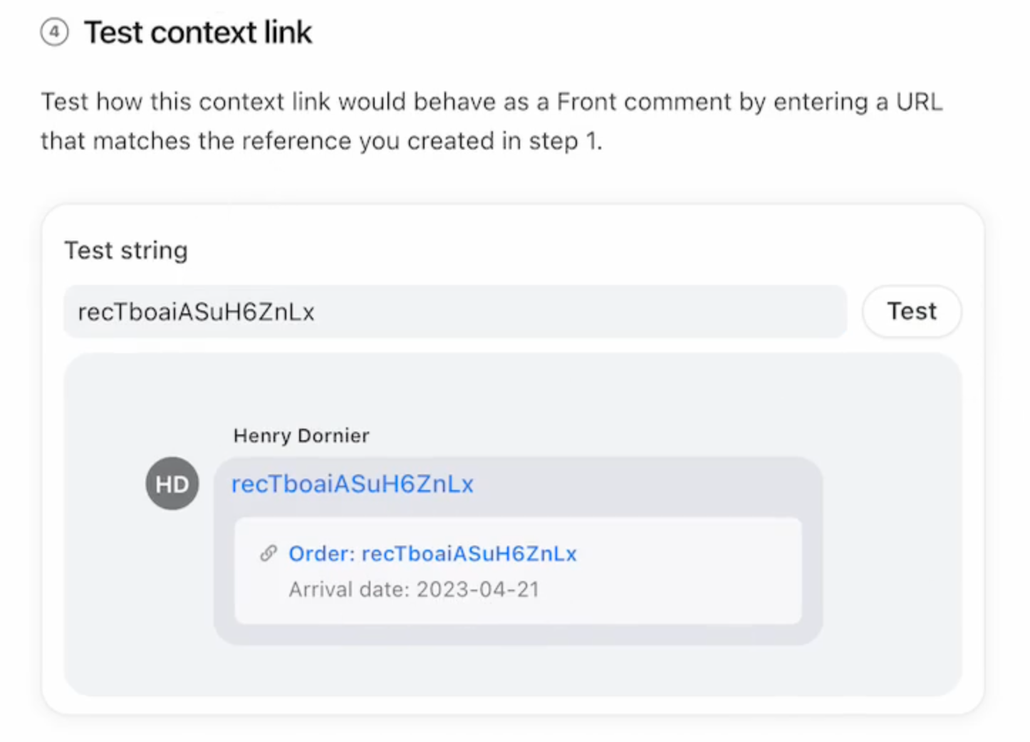 Advanced context links