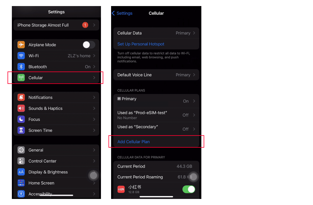 iPhone: Activate and install an international eSIM plan