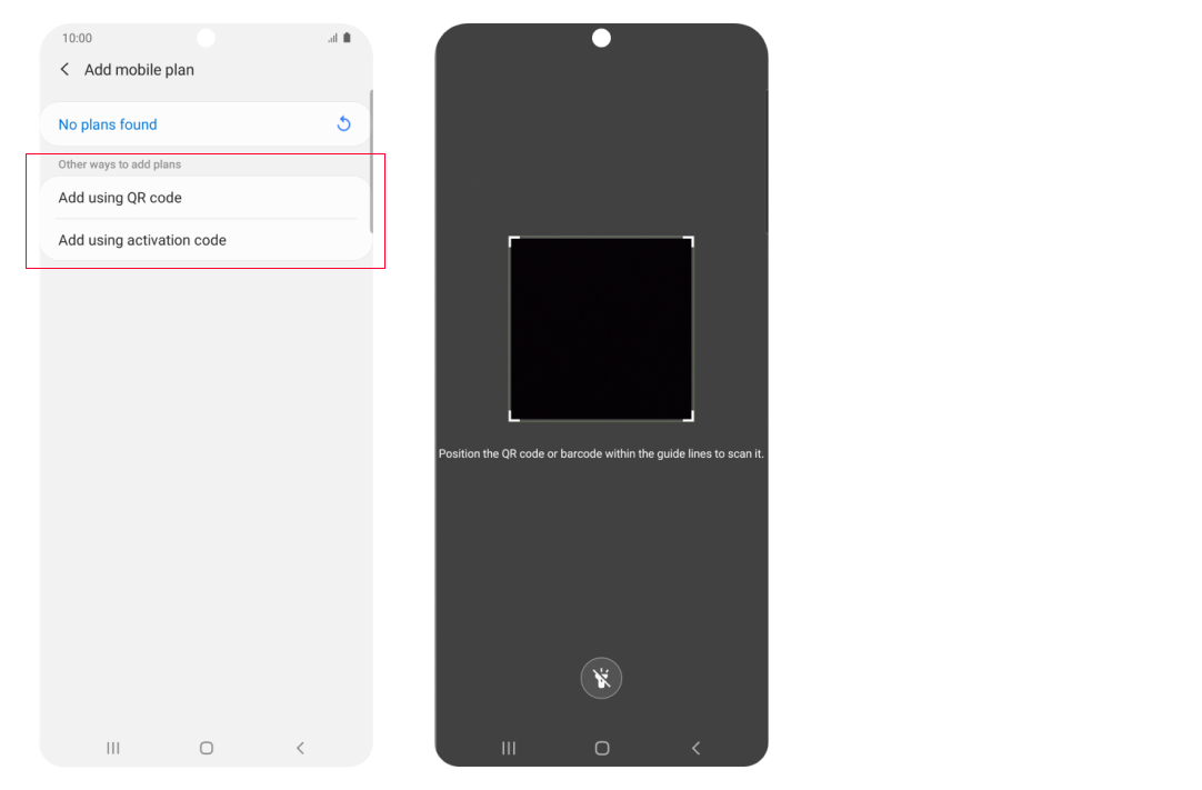 Samsung Galaxy: Activate and install an international eSIM