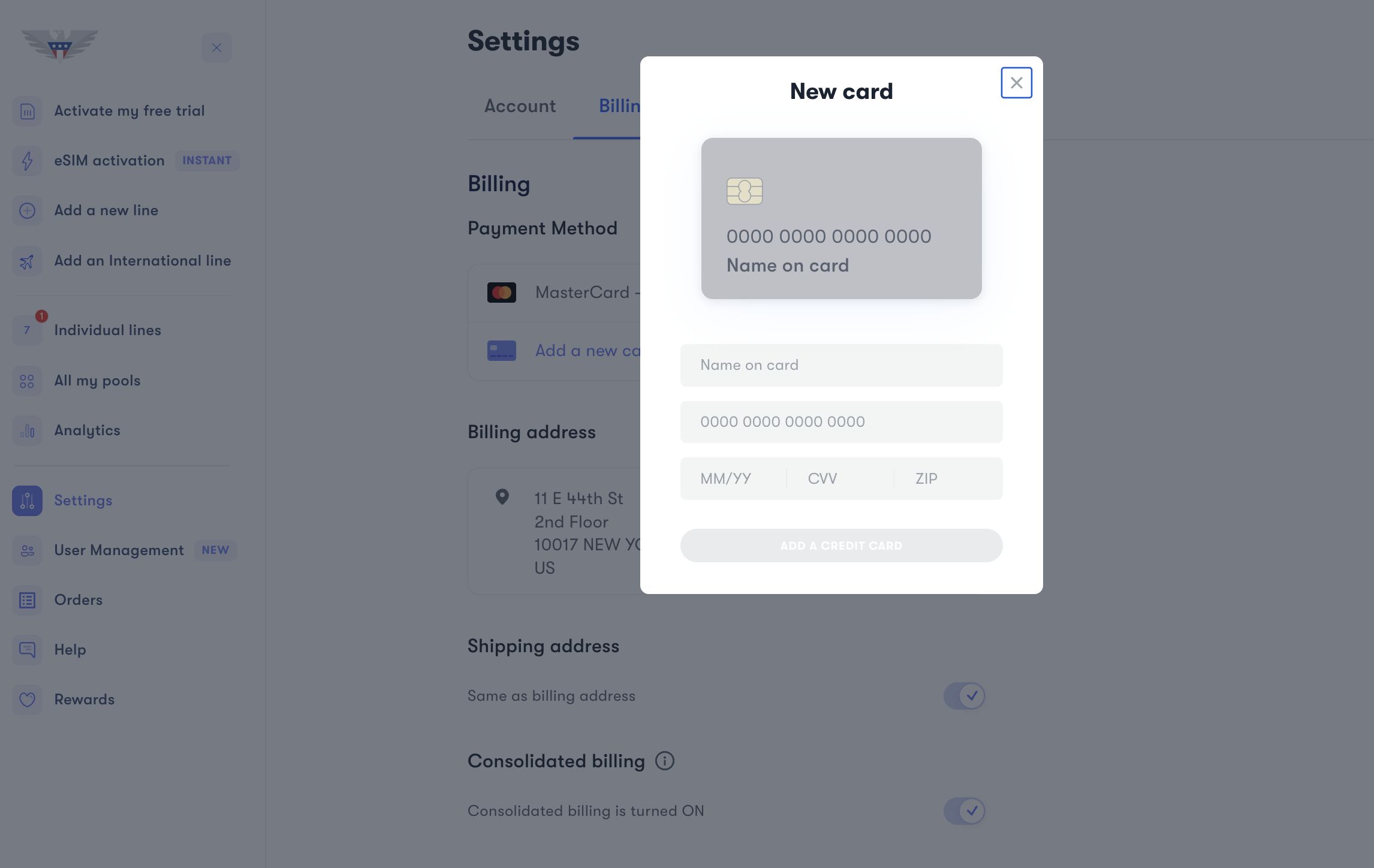 Where can I update my payment information?
